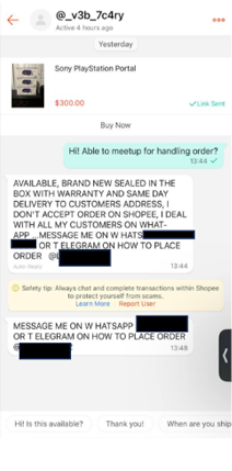 E Commerce Scams